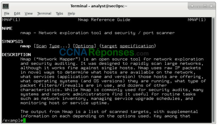 9.3.8 – Travaux pratiques – Découvrir Nmap – CCNA Réponses – Questions et réponses aux Examens